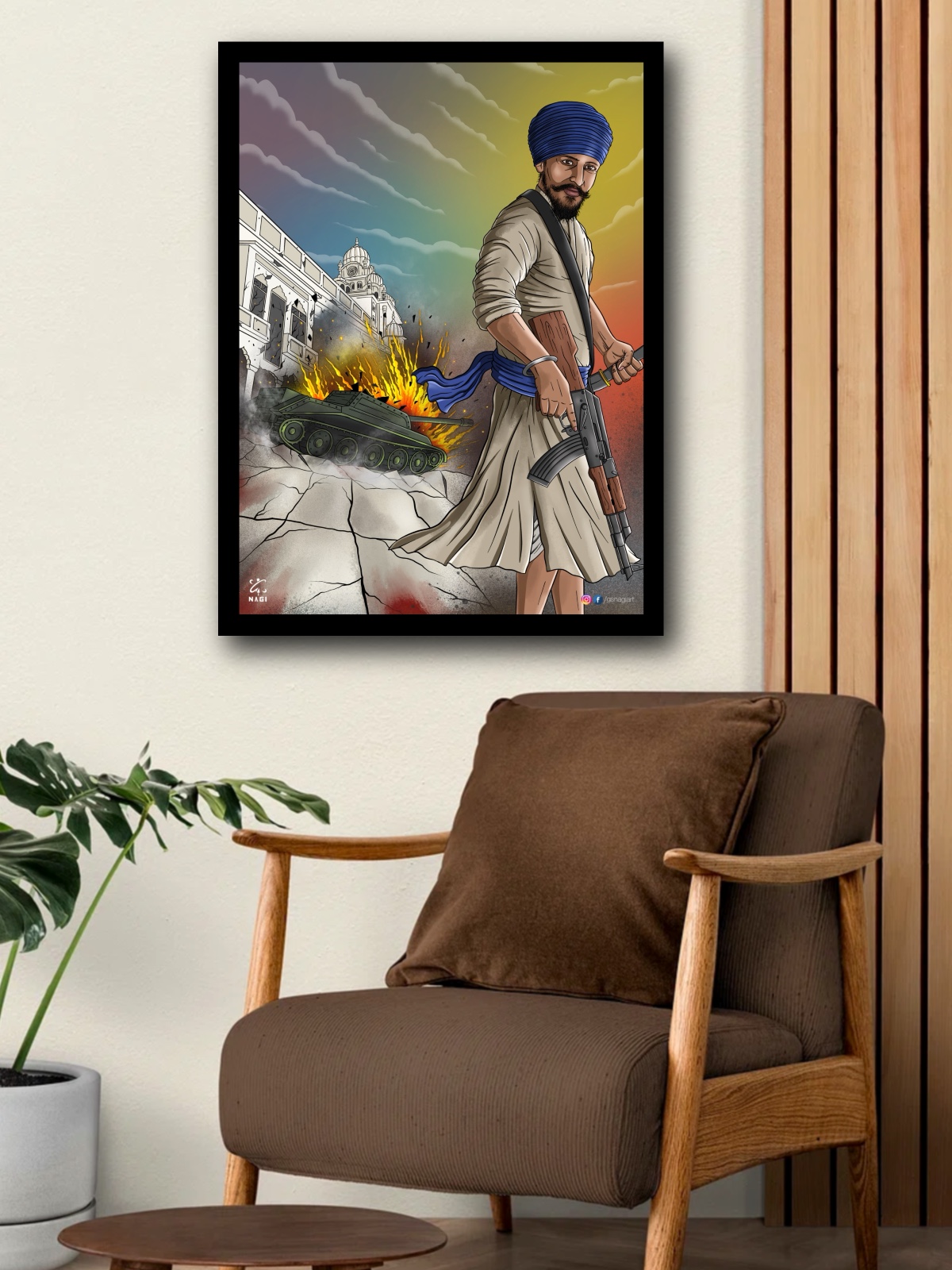 The Martyrdom of Bhai Mohar Singh Ji's Family - GS NAGI ART